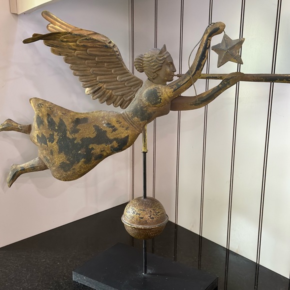 Other | Large Handcrafted Tin Angel | Poshmark